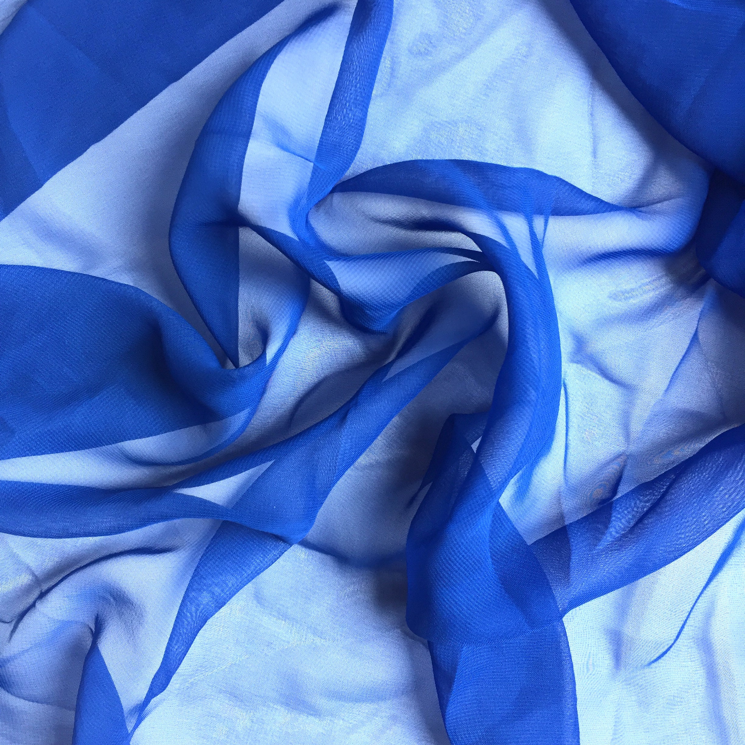 Blue Chiffon fabric - Sewing Supplies Canada