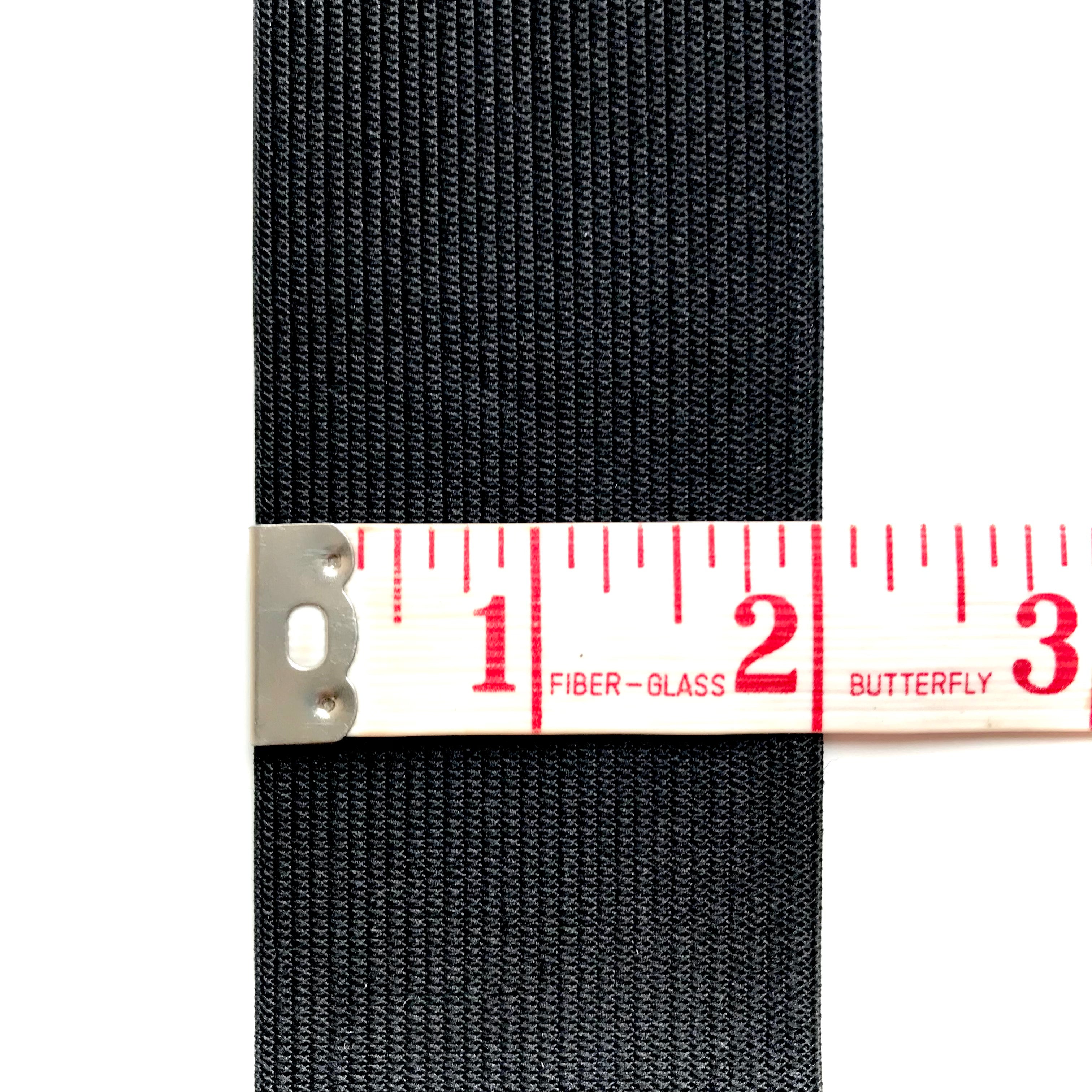 2 inches knitted black elastic - Sewing Supplies Canada